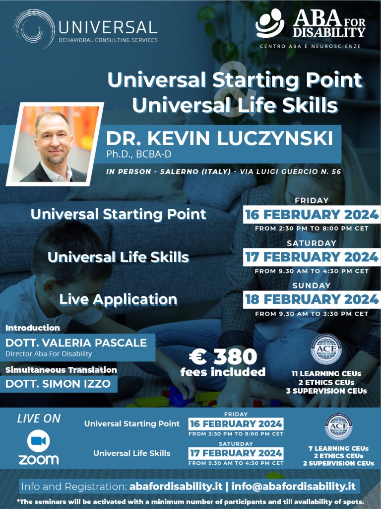 Universal Starting Point and Universal Life Skills - ABA for Disability ...